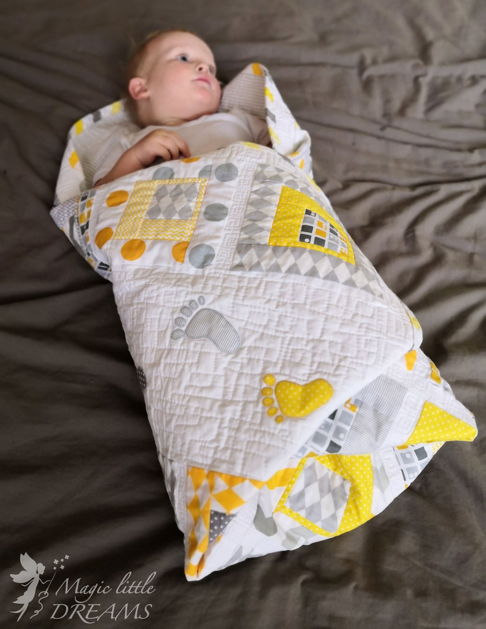 Small Steps - unisex baby quilt pattern – Magic Little Dreams Quilts